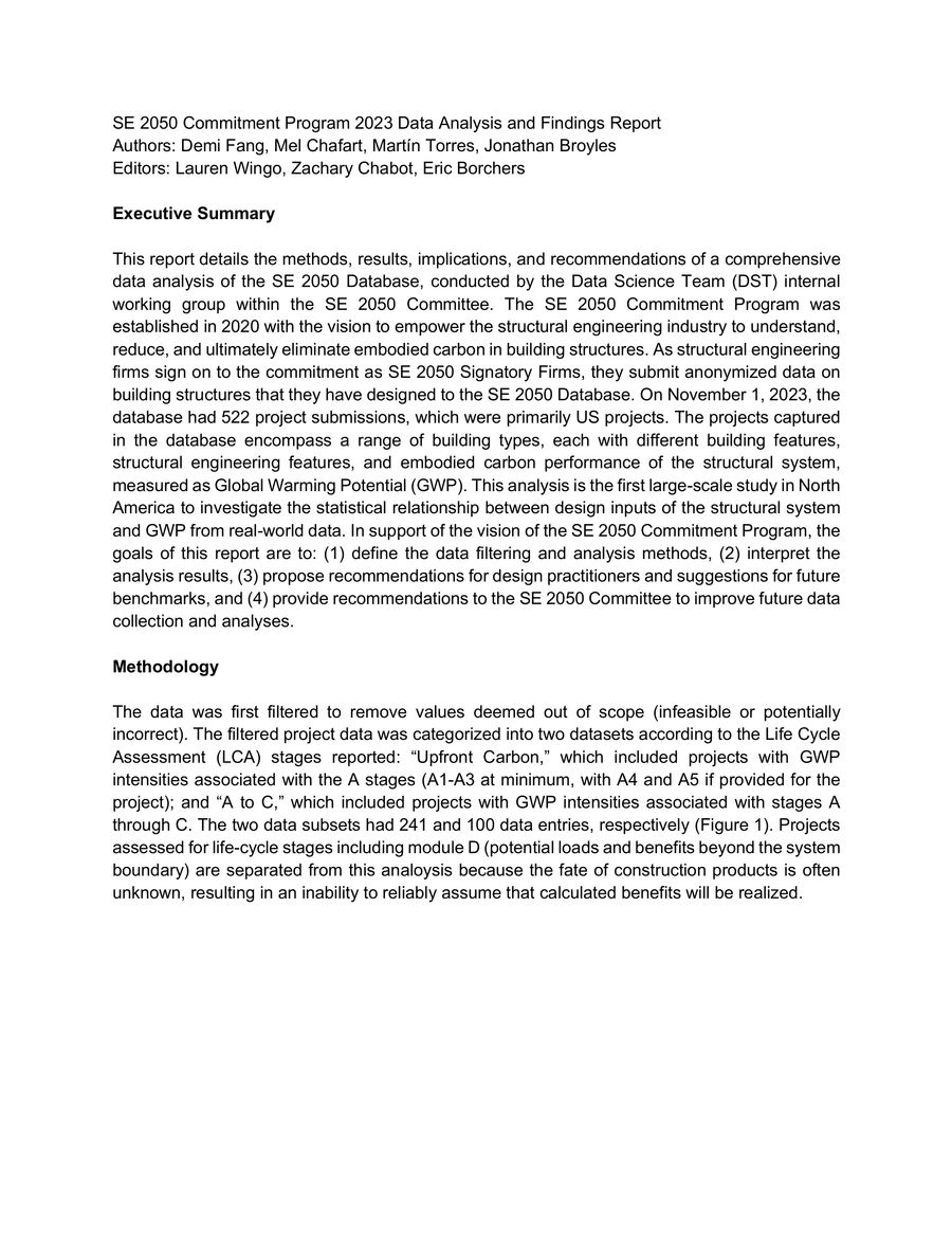 SE 2050 Commitment Program 2023 Data Analysis & Findings Report by ...