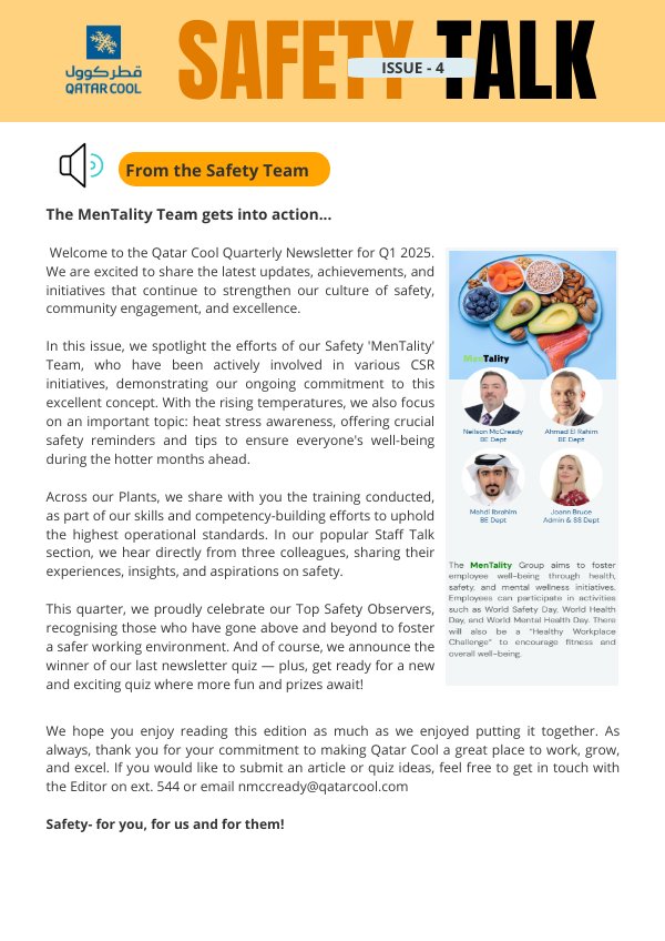 Safety Talk Newsletter - 4 by QC Communications - Flipsnack