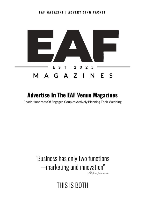 EAF Venue Magazine | Advertising Packet 2025 by EAF Magazines - Flipsnack