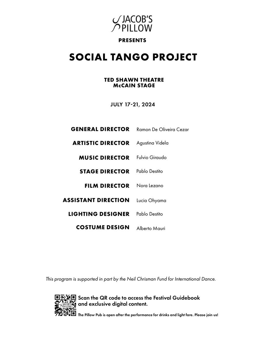 Print Program - Social Tango Project 2024 by Jacob's Pillow - Flipsnack