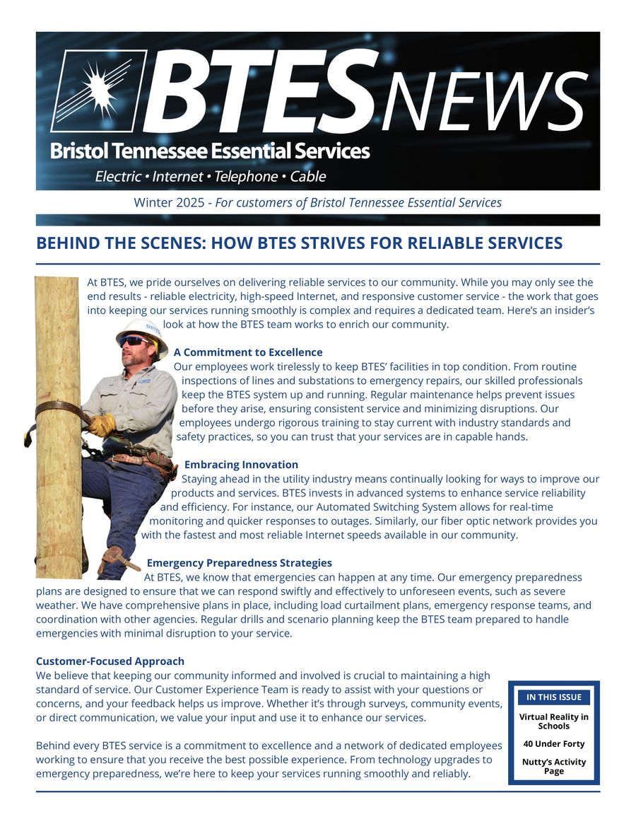 BTES Newsletter Winter 2025 by Leslie Blevins - Flipsnack