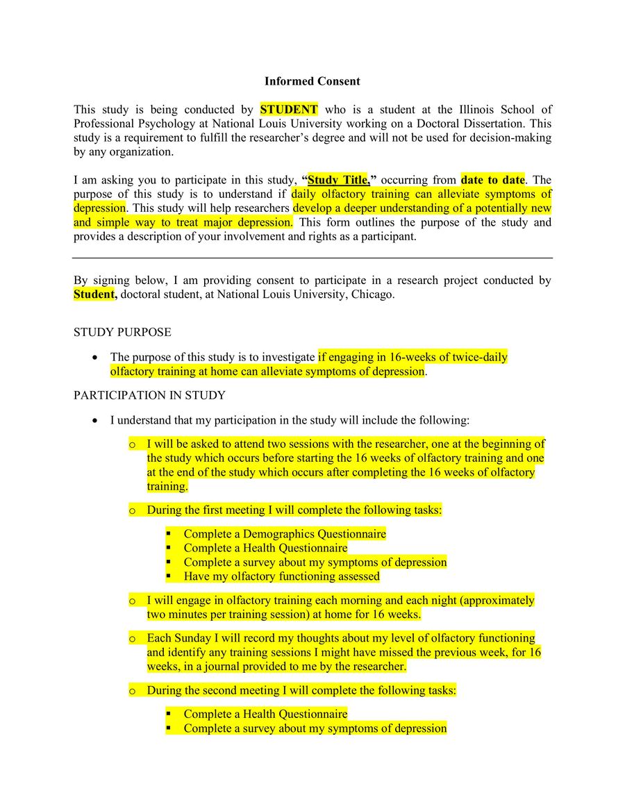 Informed Consent - SAMPLE by National... - Flipsnack