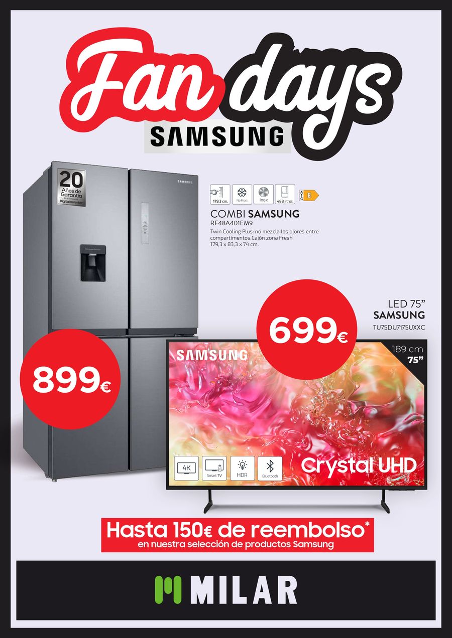 FANDAYS SAMSUNG MILAR MAYO 2025 by Milar Comelsa