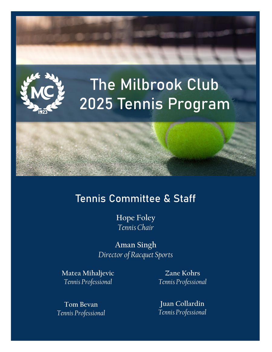 2025 Milbrook Club Tennis Brochure_3.26.25 by Kristen - Flipsnack