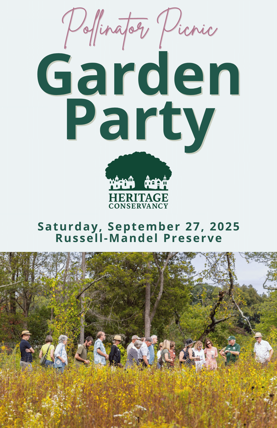 Pollinator Picnic 2025 Program by Heritage Conservancy - Flipsnack