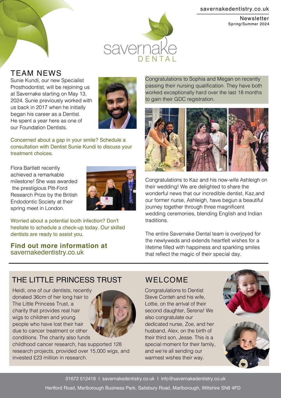 Savernake Dental Newsletter SpringSummer 2024 by F6DA6A7F8D6 - Flipsnack