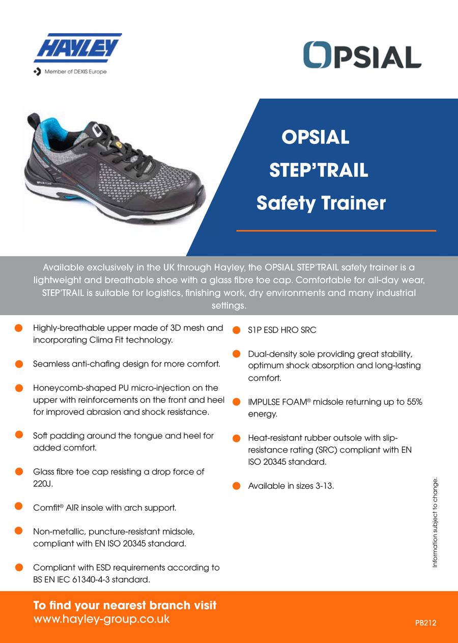 OPSIAL Step'Trail Safety Trainers by HAYLEY DEXIS - Flipsnack