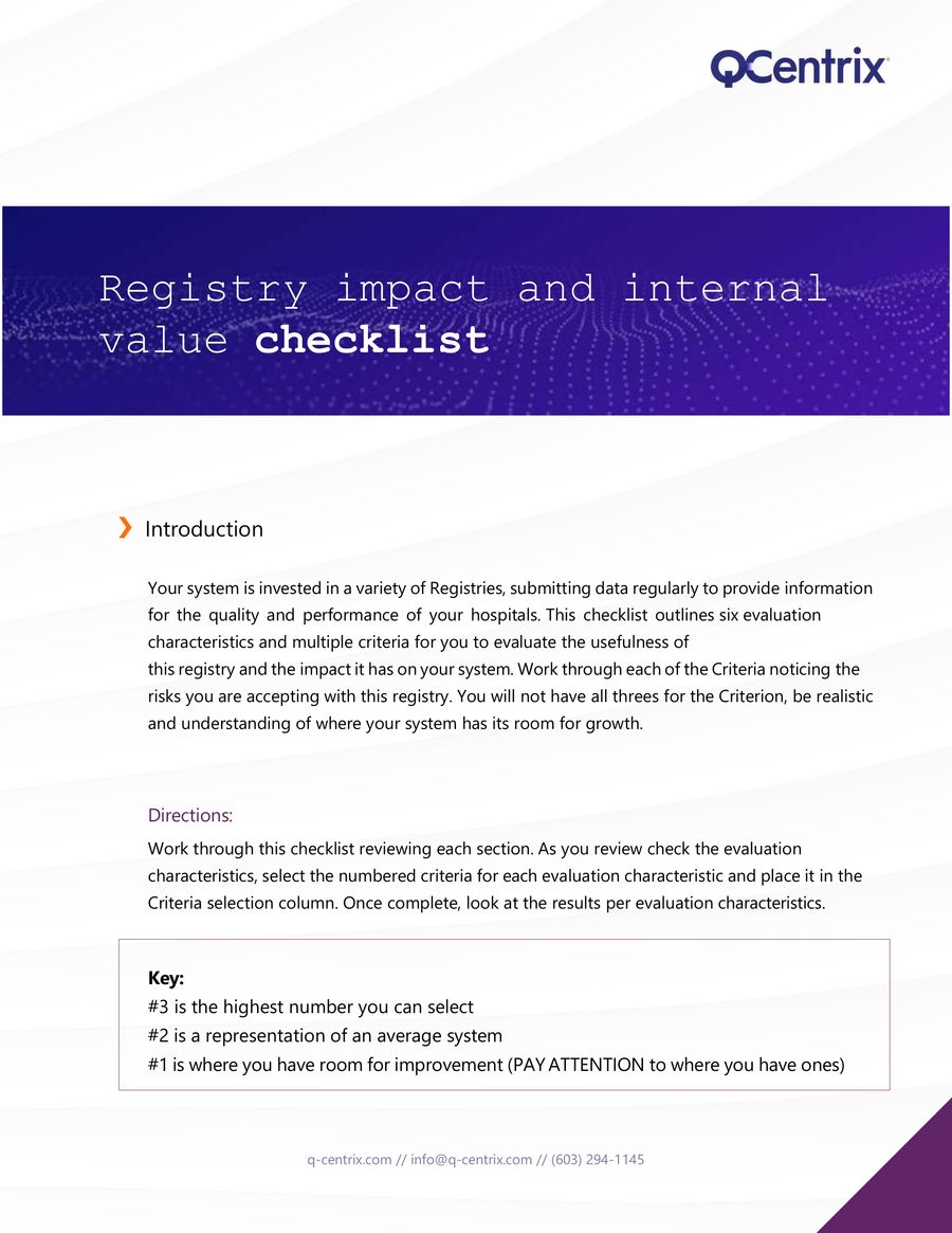 Registry Value Checklist 2024 by Resources in...