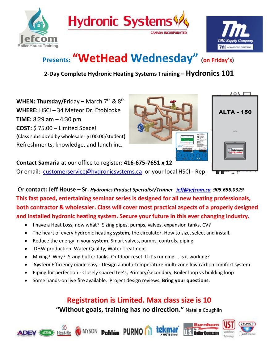 TML-WHW-2day-Training Flyer-2024- Hydronics... - Flipsnack