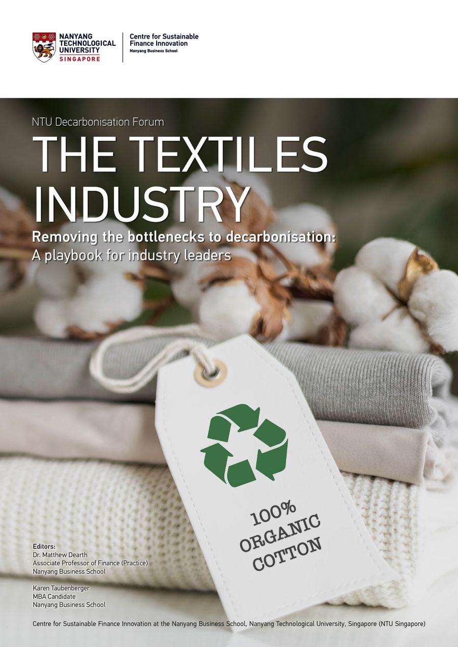 NTU Decarbonisation Forum | The Textiles Industry by NTU