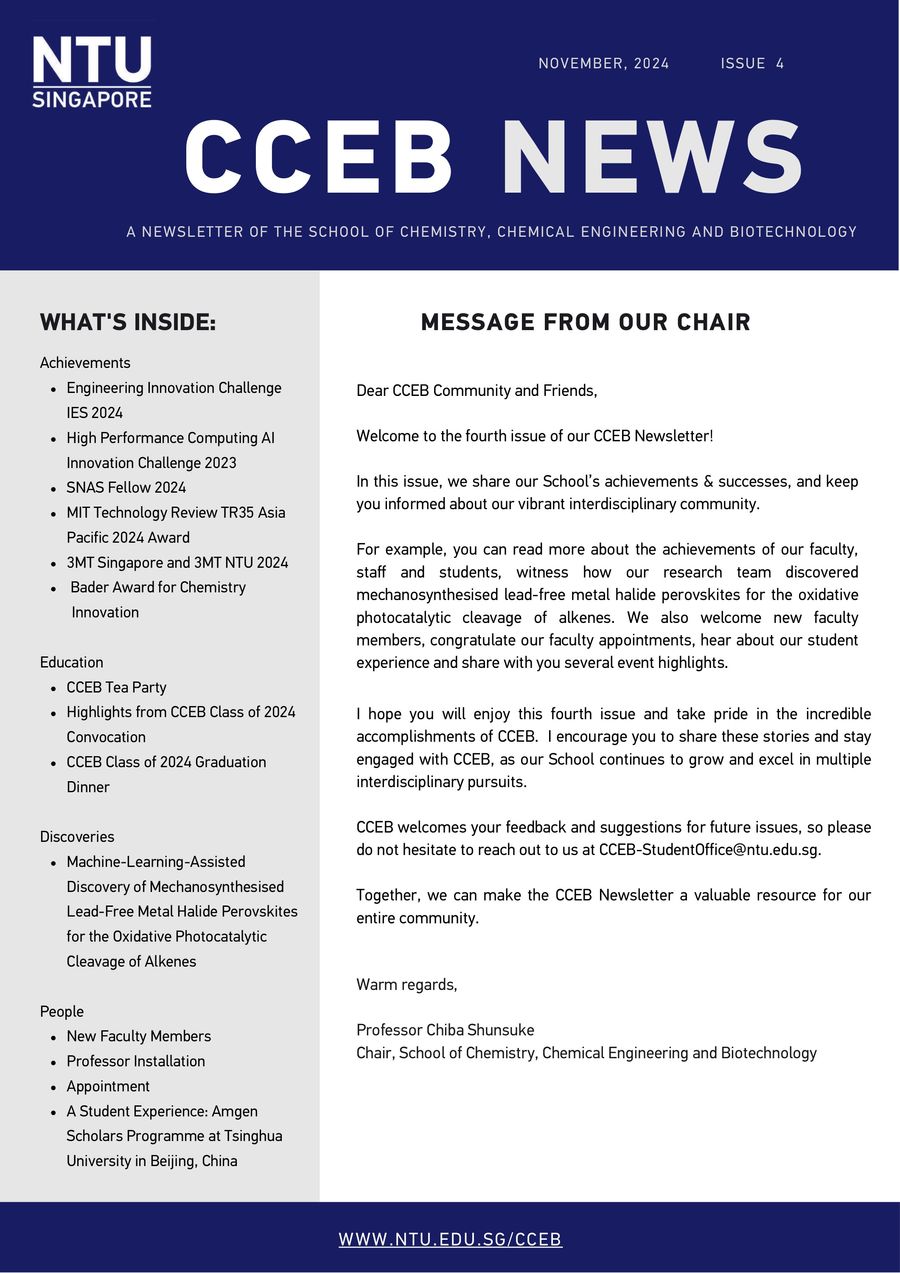 CCEB Newsletter Issue 4 by NTU
