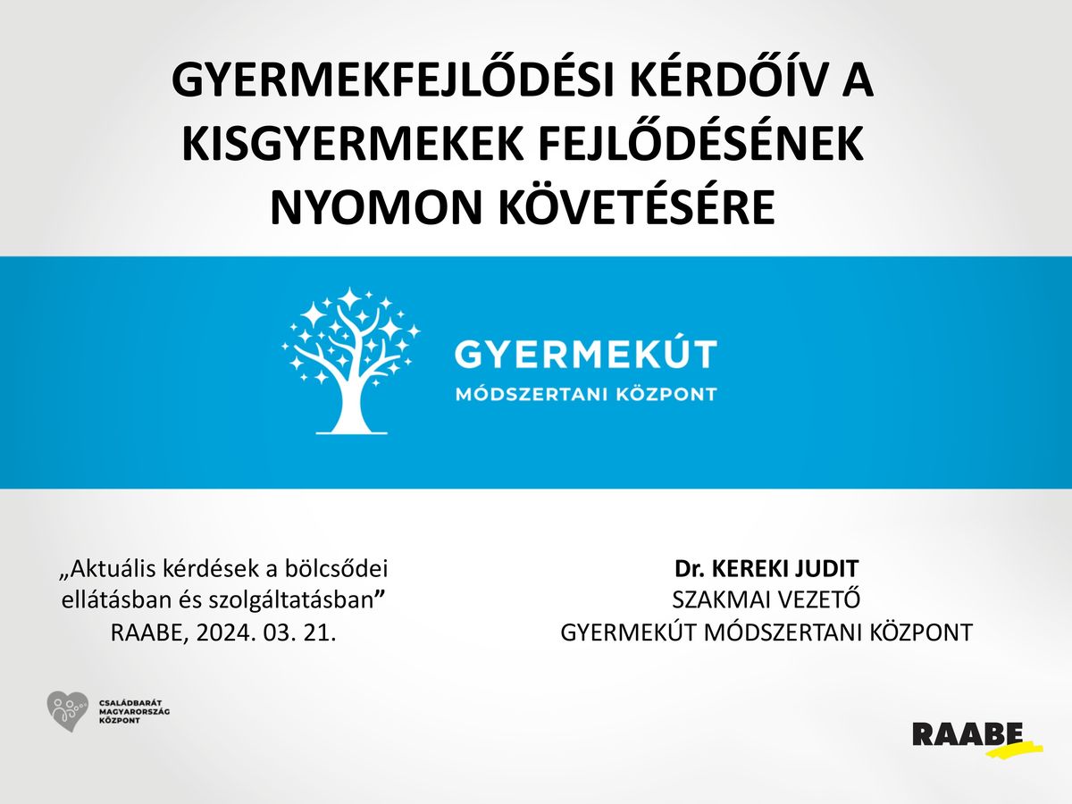 Dr. Kereki Judit és Korintus Mihályné dr. előadása by Raabe Kiadó ...