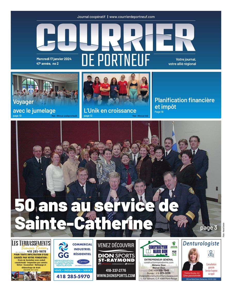 courrier de portneuf du 17 janvier 2024 by Courrier de Portneuf - Flipsnack