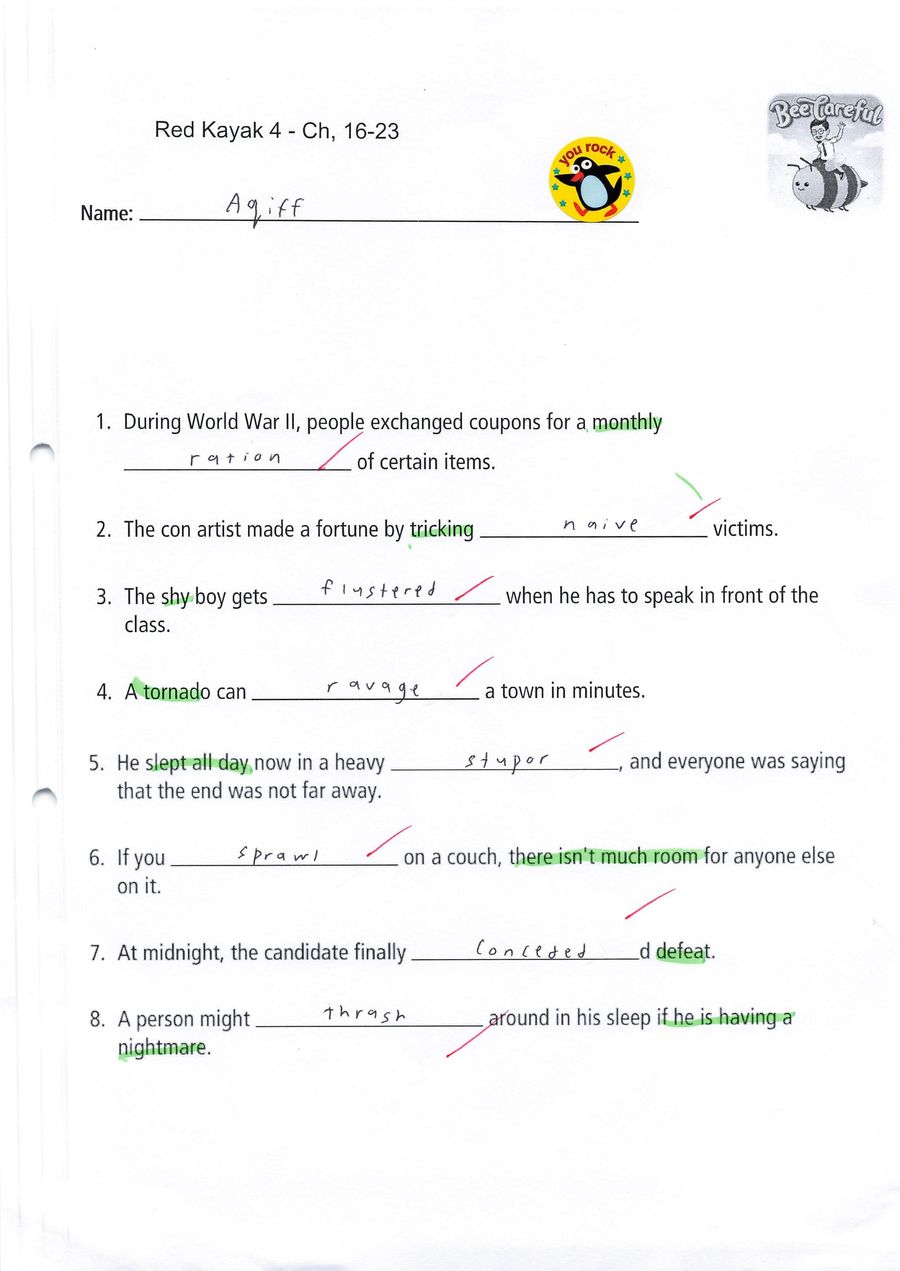 RK ch.16-23 spell results by Mr R - Flipsnack