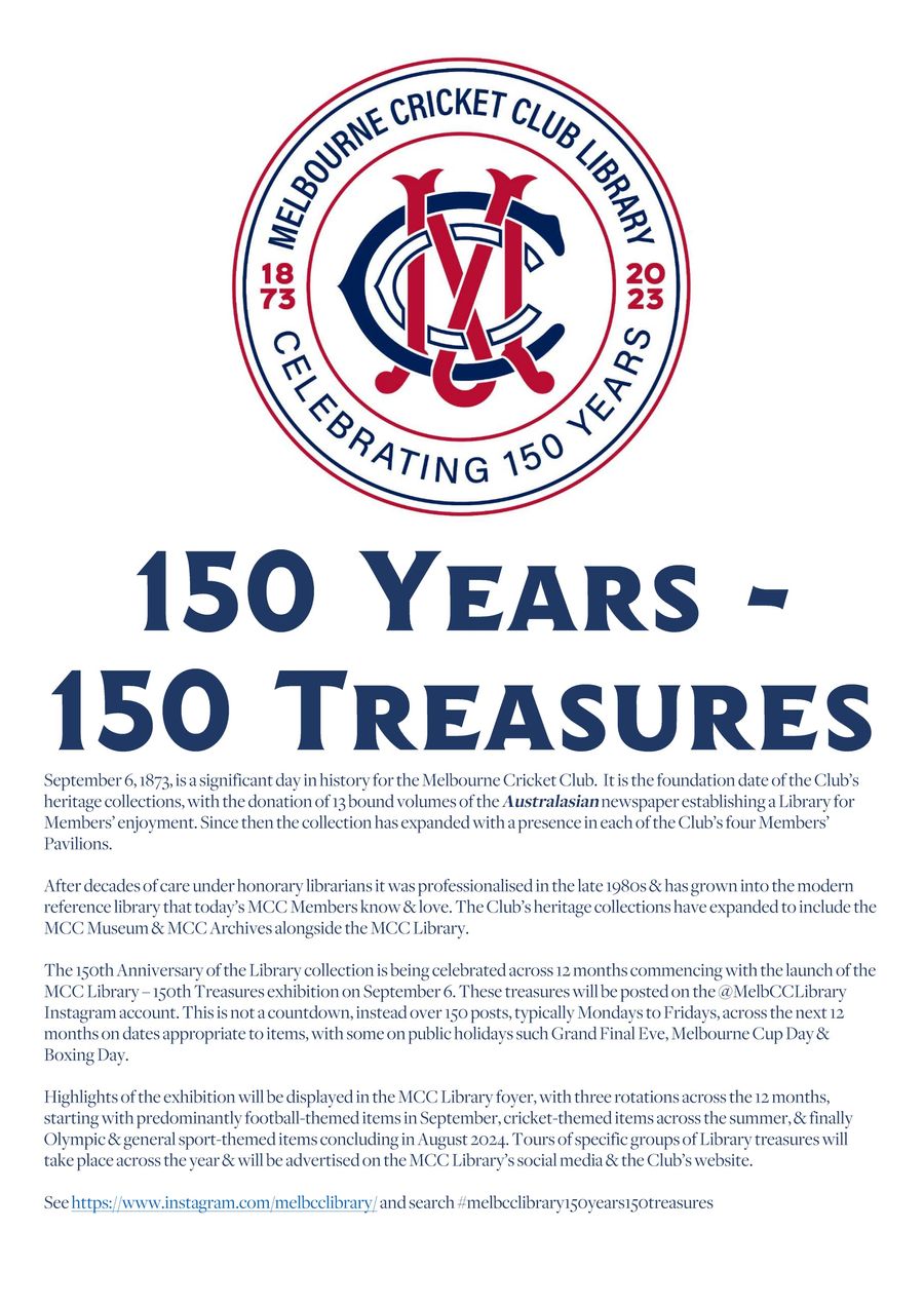 MCC Library 150 Years - 150 Treasures collection by ...