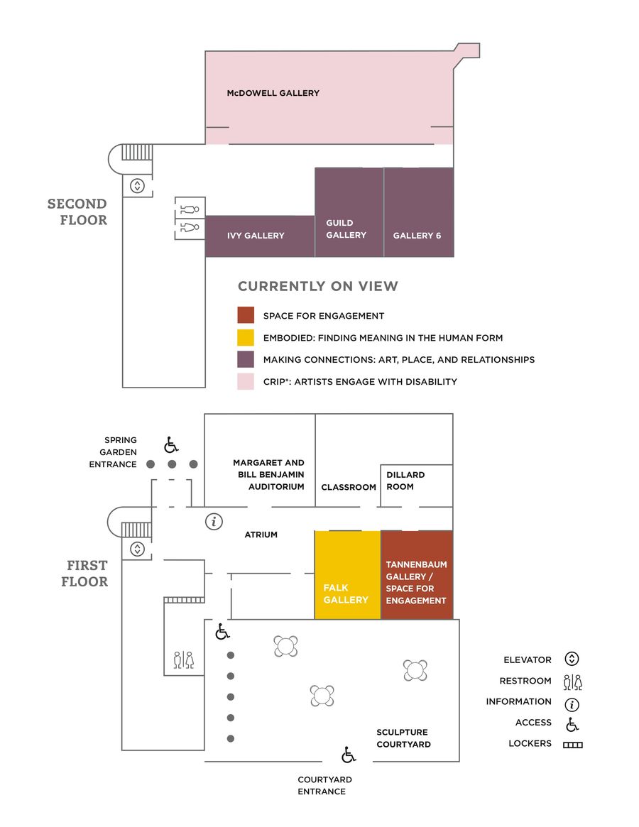 Weatherspoon Art Museum Gallery Map March 2025 by Loring Mortensen ...