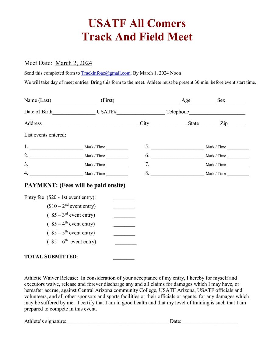 USATF AZ Thows Meet 3.2.24 by sarah.linehan - Flipsnack