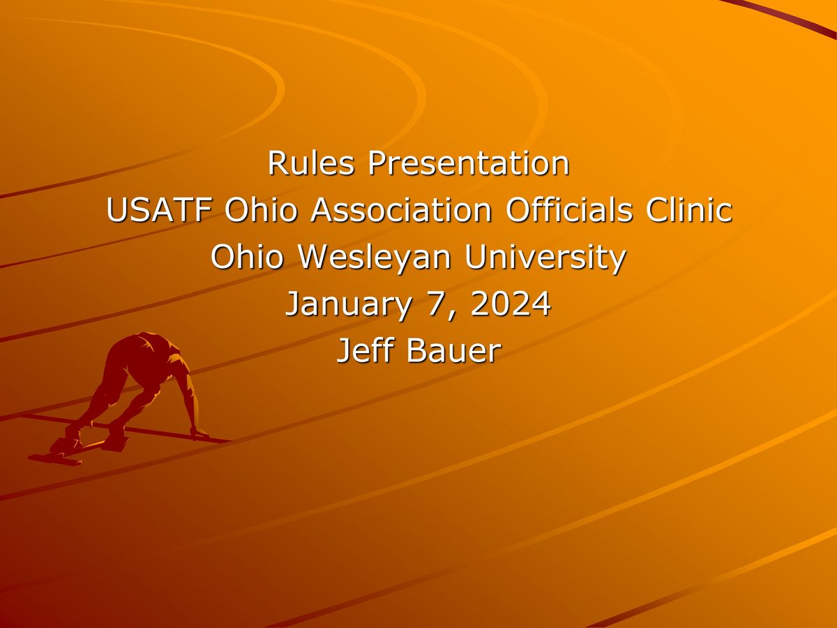 USATF OHIO OFFICIALS CLINIC 2024 by sarah.linehan - Flipsnack