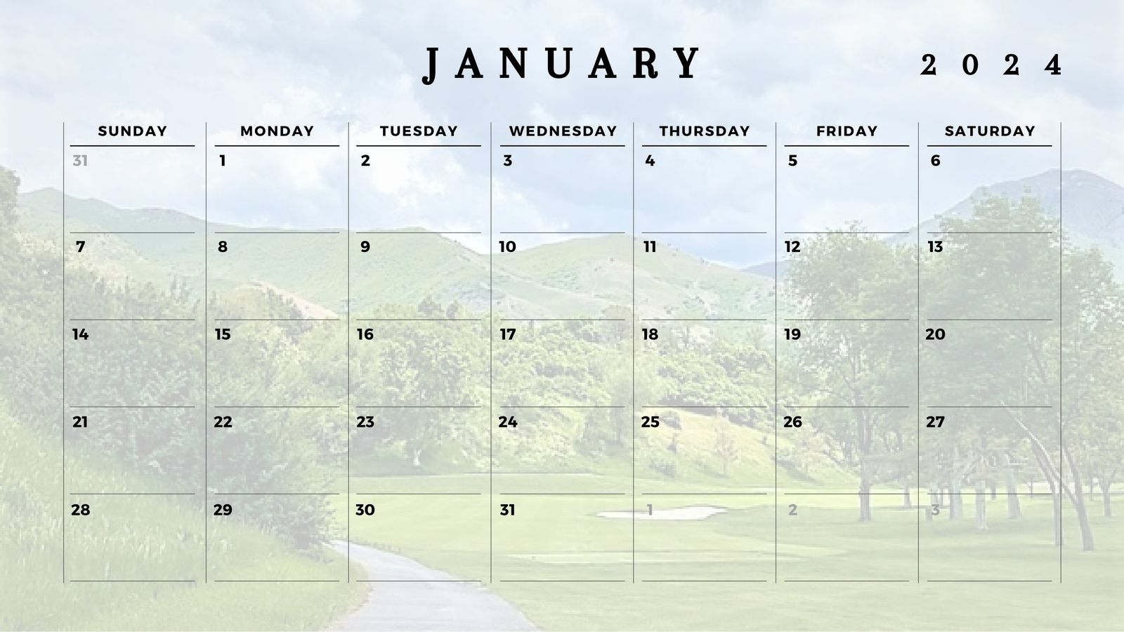 2024 Golf Calendar by Lindsey - Flipsnack