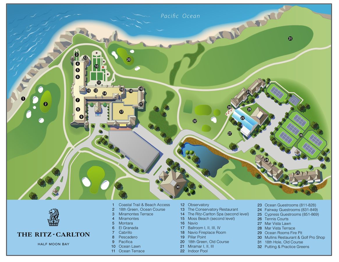 Resort Map - The Ritz-Carlton, Half Moon Bay by The... - Flipsnack