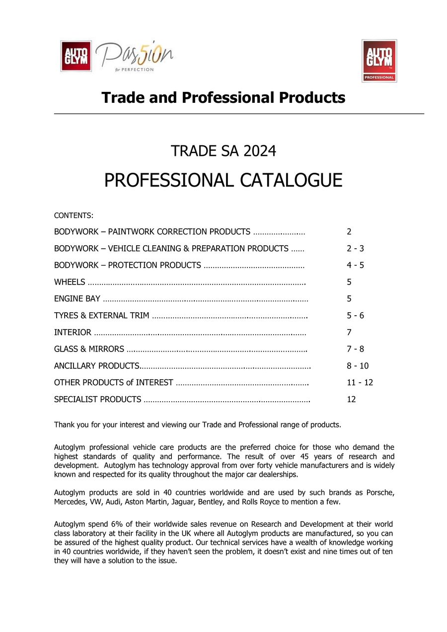 01 Professional 2024 Brochure SA rev1 by Martin Skeggs - Flipsnack